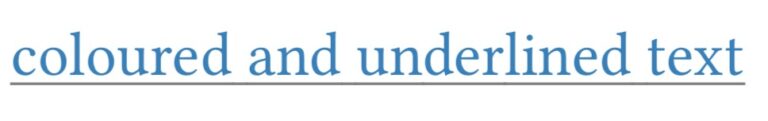 Color and underline text in LaTeX – Temet Nosce
